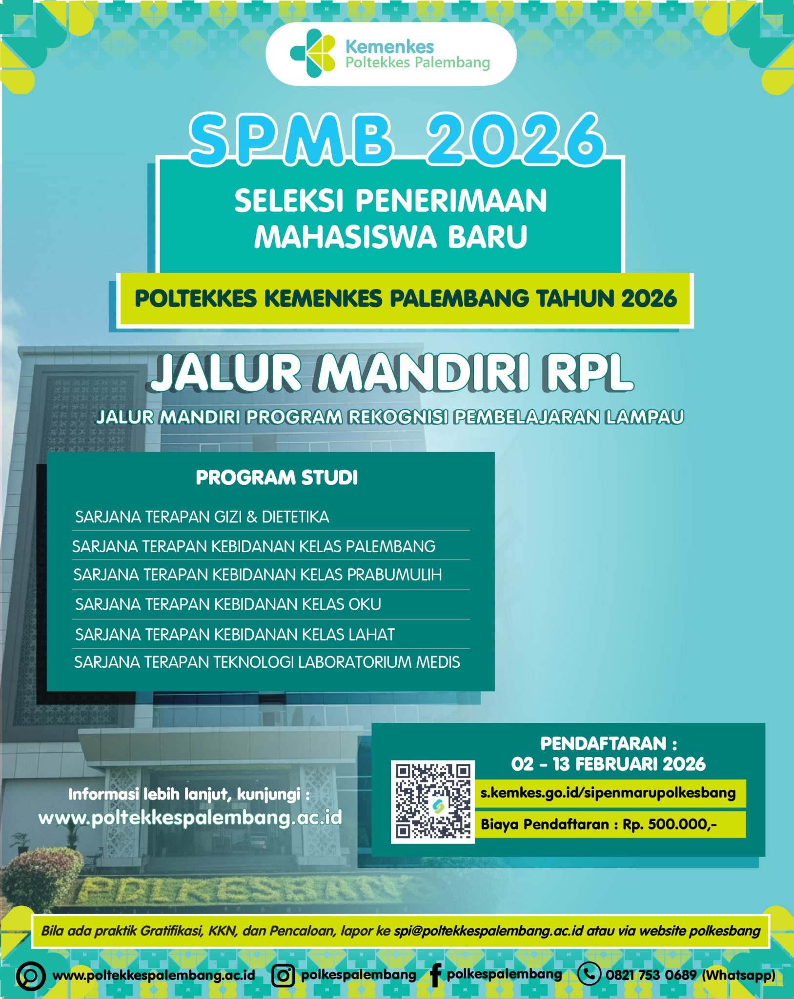 Sipenmaru Polkesbang – Politeknik Kesehatan Kementerian Kesehatan Palembang